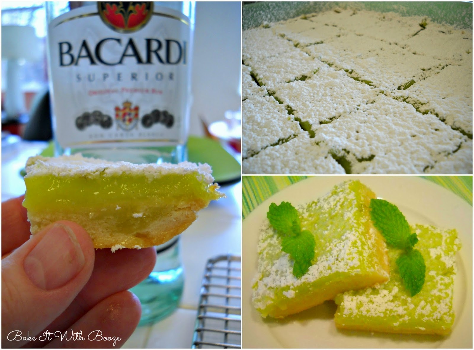 Bake It With Booze!: Lime Mojito Bars