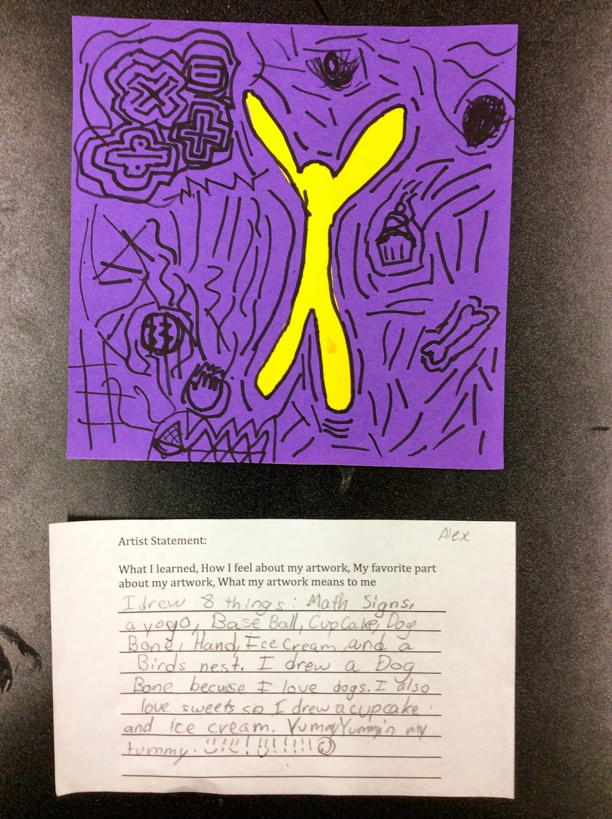 Ms. Curry's Art Room : 3rd Grade Keith Haring Figures