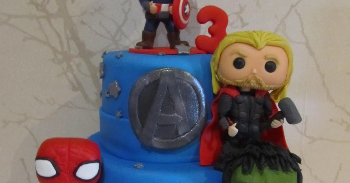Doces Opções: Bolo de aniversário Super Heróis Marvel