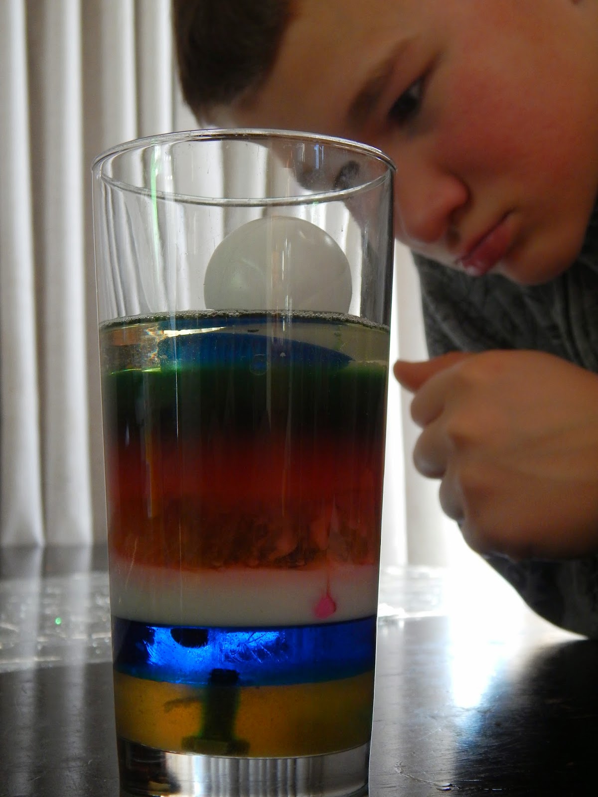 Adventures in Learning: Liquid Density Experiment