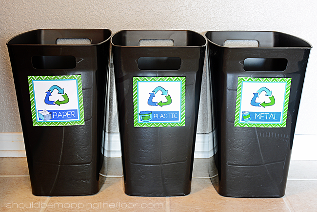 i should be mopping the floor: Free Printable Recycling Bin Labels