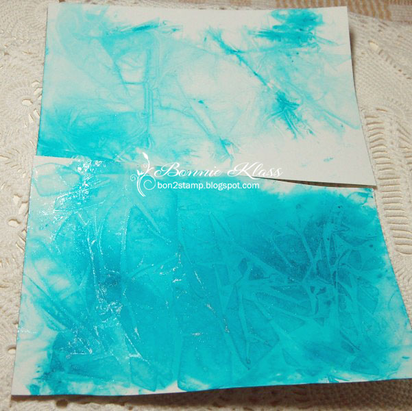 Stamping with Klass: Feathery Cling Wrap