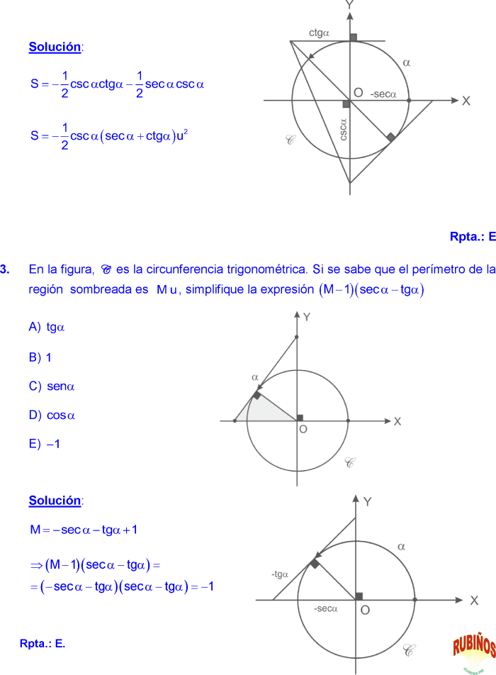 LINEA TANGENTE SECANTE COTANGENTE Y COSECANTE EN LA CIRCUNFERENCIA ...