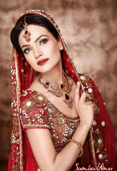 Pakistani Actress Aamina Sheikh Bridal Photoshoot 2014 | Fashion Design