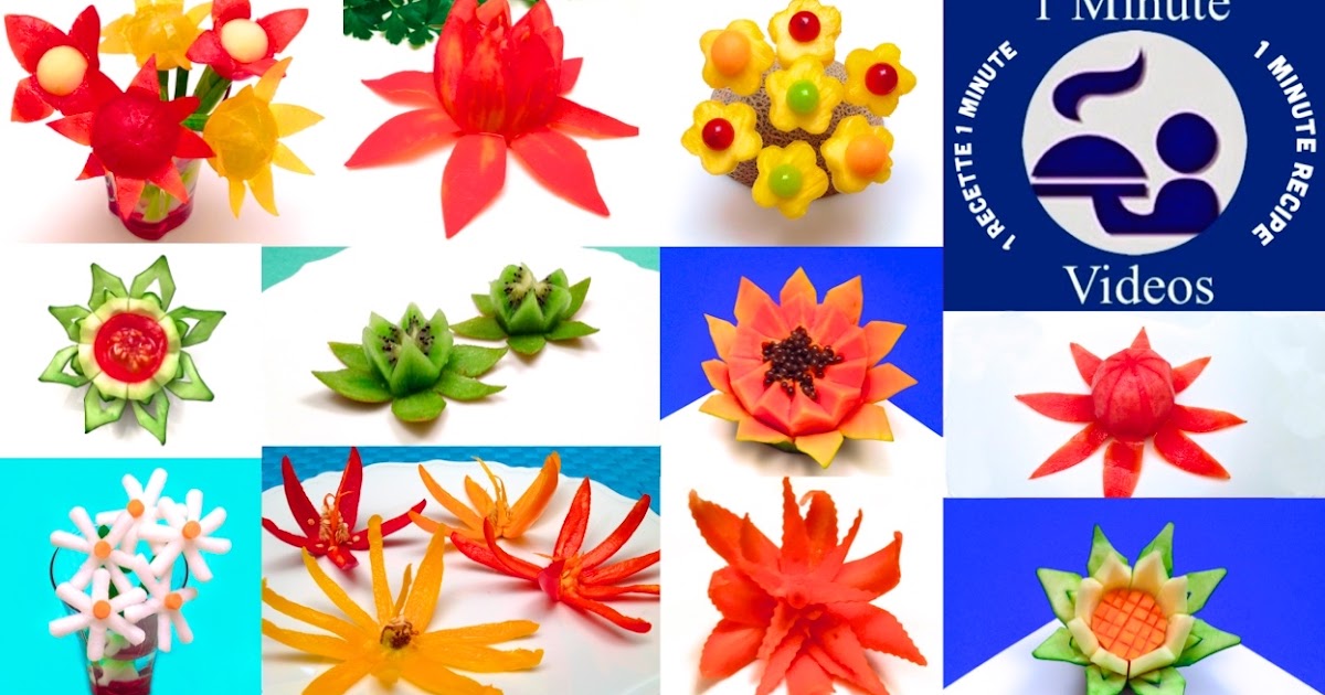 1 sculpture de fruit et légume: Le Top 10 des Fleurs en Fruits et ...