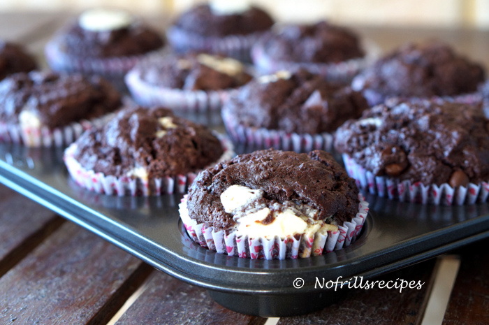 Choc chip muffins ~ 巧克力玛芬