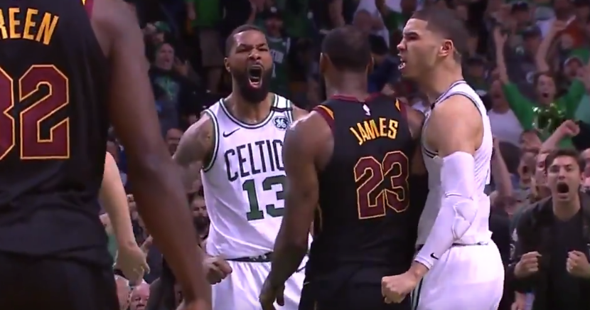 Jayson Tatum Posterizes LeBron James, taunt Him but LeBron has the last ...