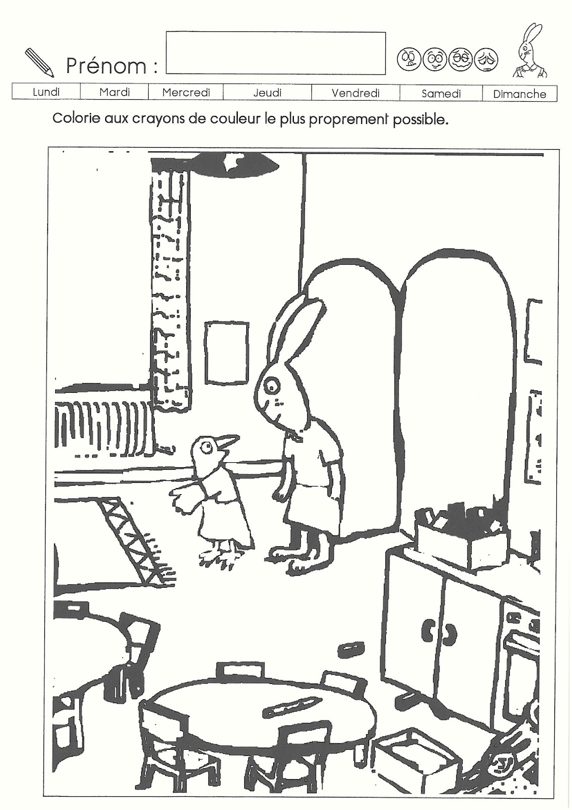 Maternelle: La rentrée de la maîtresse, exploitation, graphisme (2)