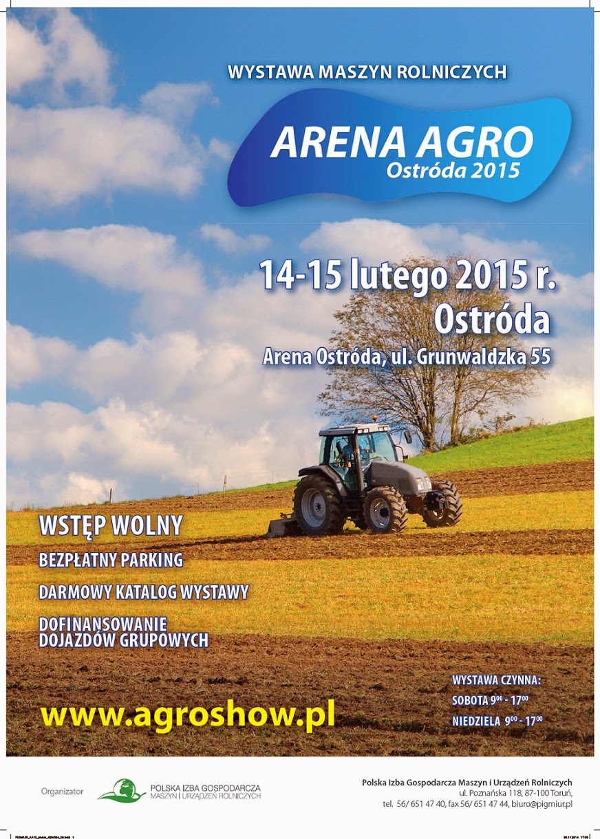Piotr Krzysztof Dusyn: 14-15 lutego Arena Agro