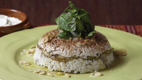 Makloube: Upside-down chicken and eggplant pilaf recipe | Arabic Food ...