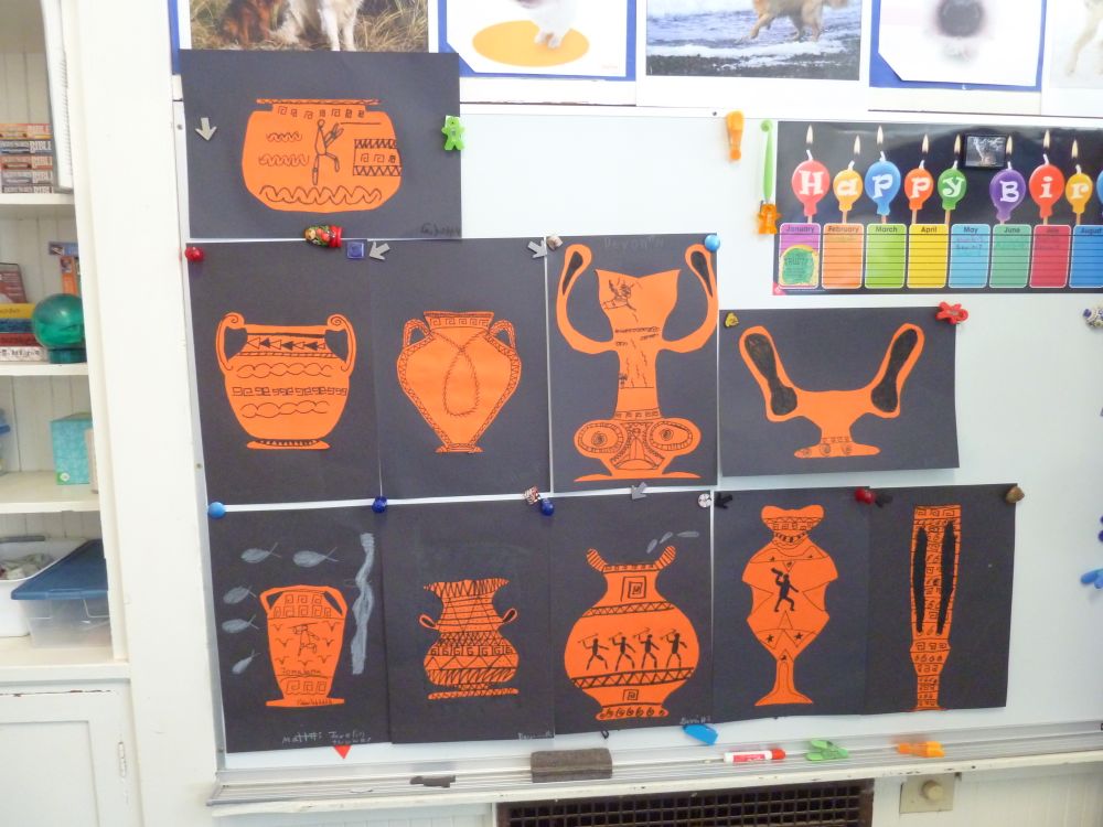 The Accidental Art Teacher: Greek vases 2013