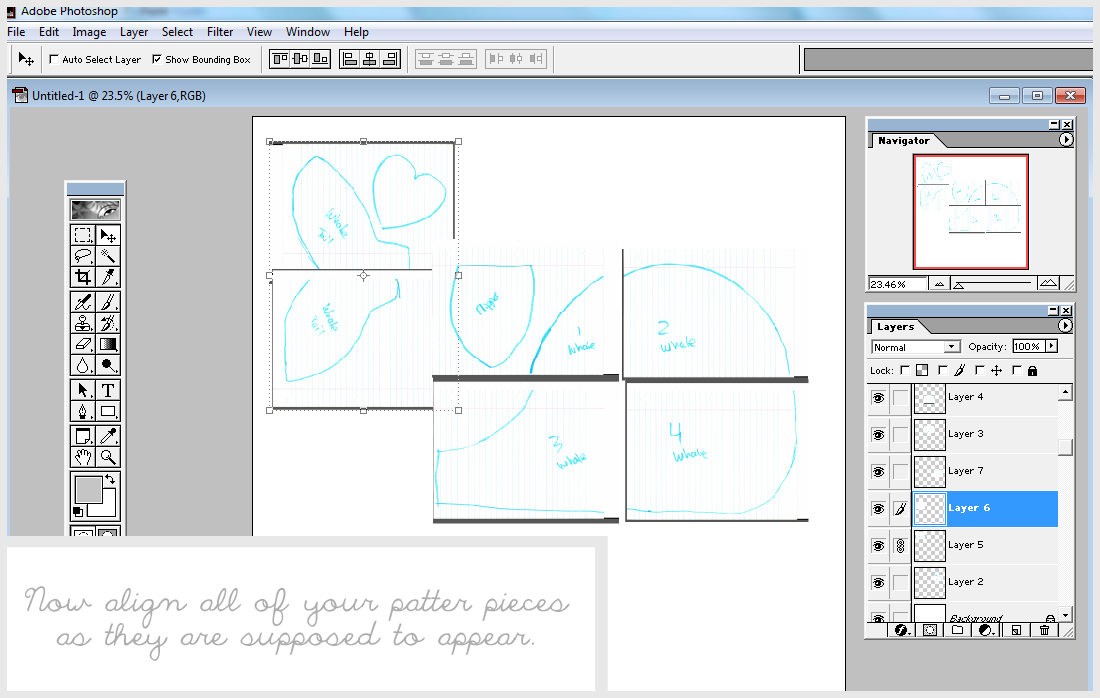 How to Digitize Your Sewing Patterns using Photoshop - We Lived Happily ...