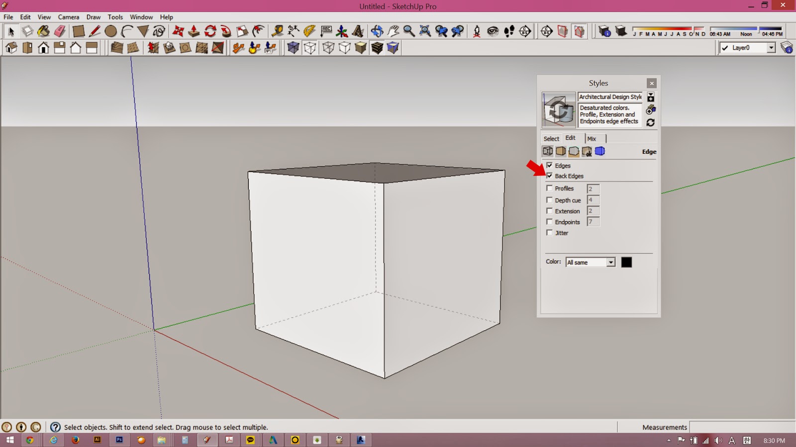 RENDERING-STUDIO: Sketchup Tutorial Part 2 - Understanding the Basic