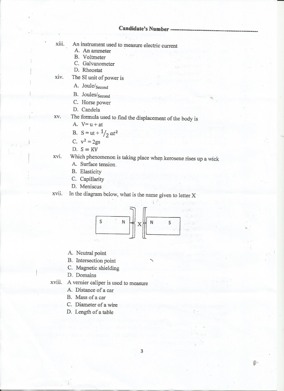 FORM TWO STUDY NOTES & PAST PAPERS BLOG: PHYSICS FORM TWO -- MOCK ...
