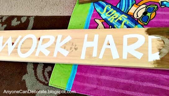 Anyone Can Decorate: Easy to Make - DIY Hand Painted Sign