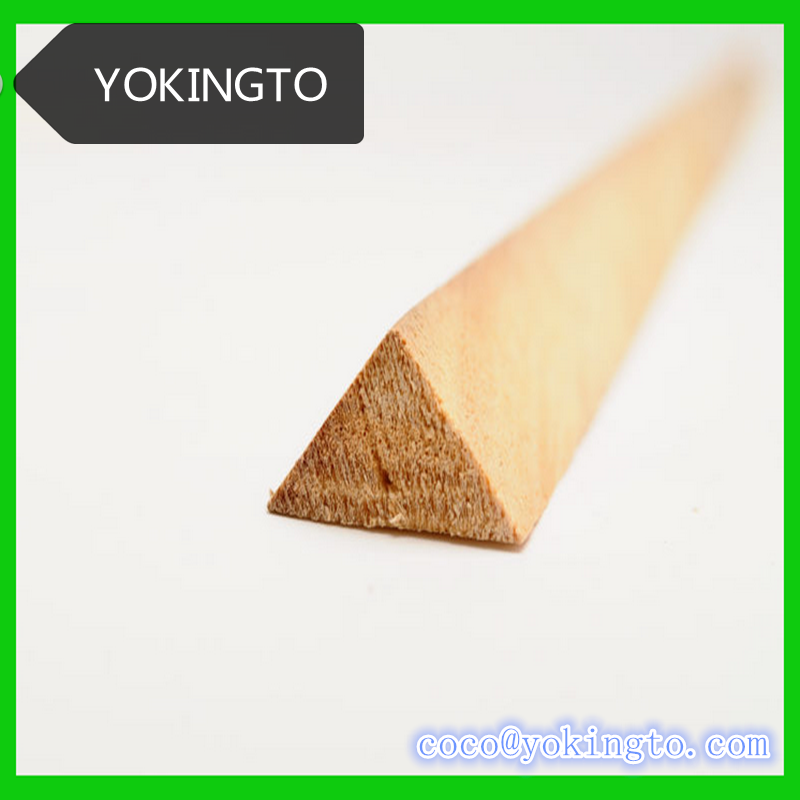 triangular wood strips