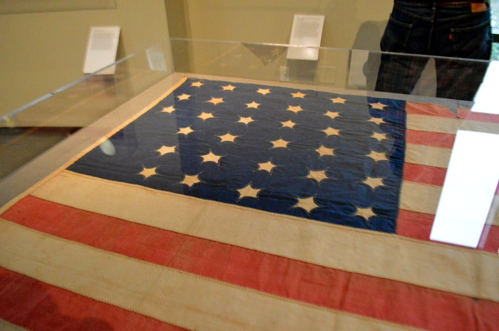 Star spangled banners – Flags on display in Austin, TX