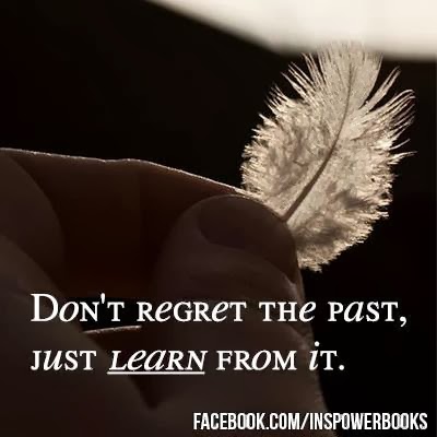 Don't regret the Past Just learn from it. - Quotes