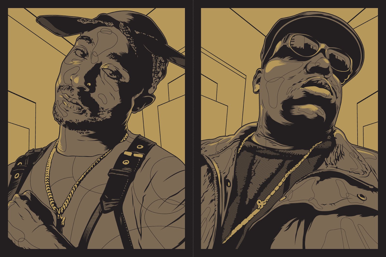 INSIDE THE ROCK POSTER FRAME BLOG: Biggie Tupac Joshua Budich – Dead ...