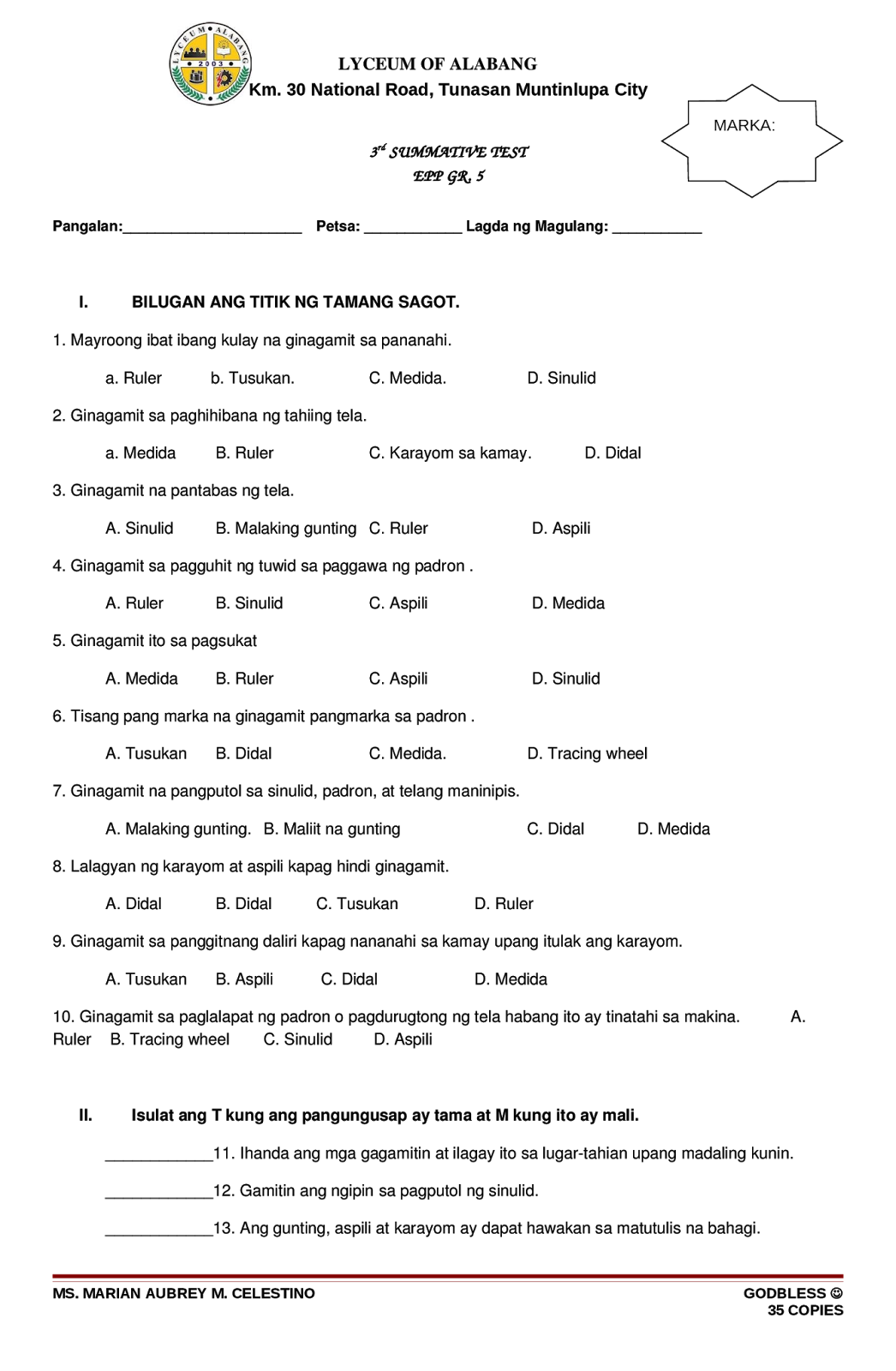 mga kagamitan sa pananahi - philippin news collections