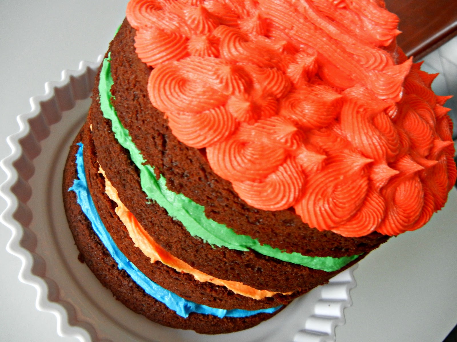 Sugar Swings! Serve Some: Reverse Rainbow Cake for a Very Important ...