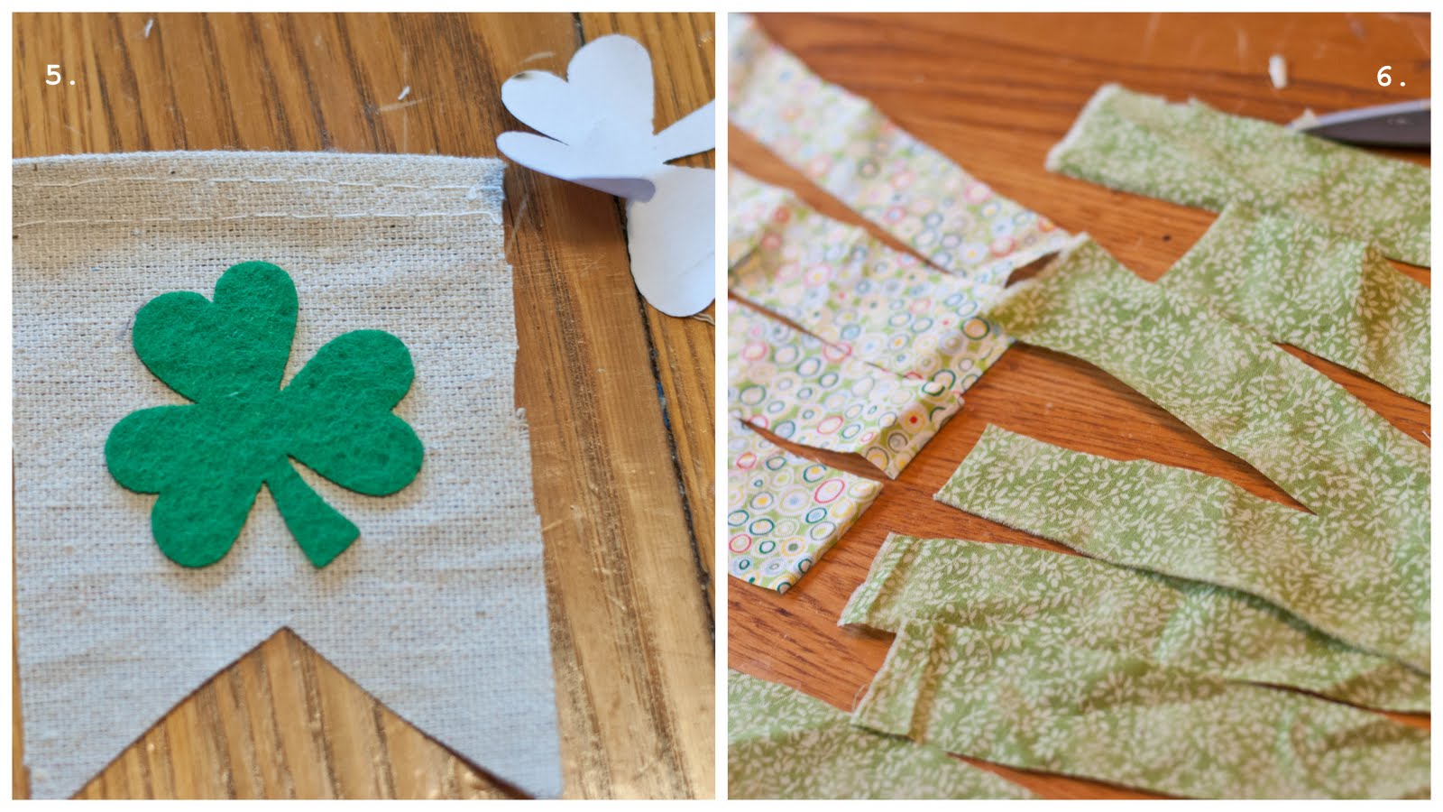 My Trash and Treasure: {diy} st. patrick's day garland