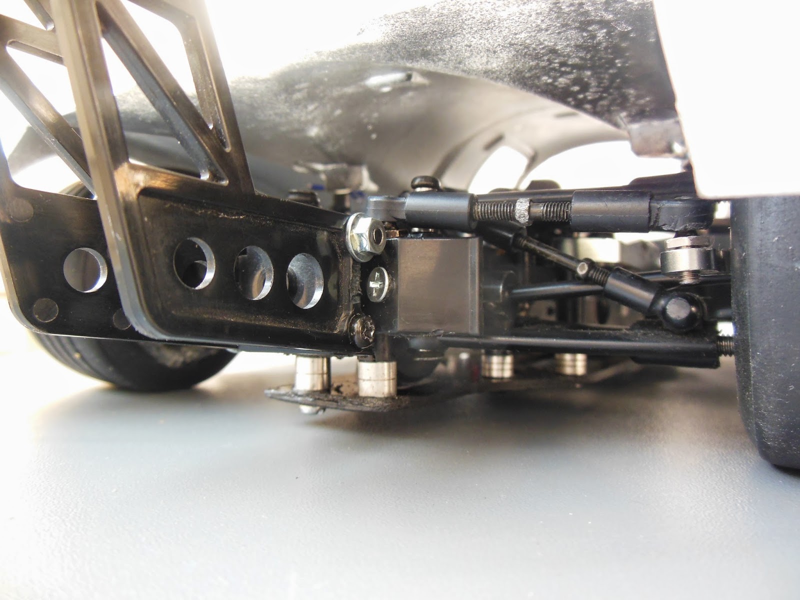 R&M Custom Carbon Parts: Tamiya Group C body on F201 chassis.