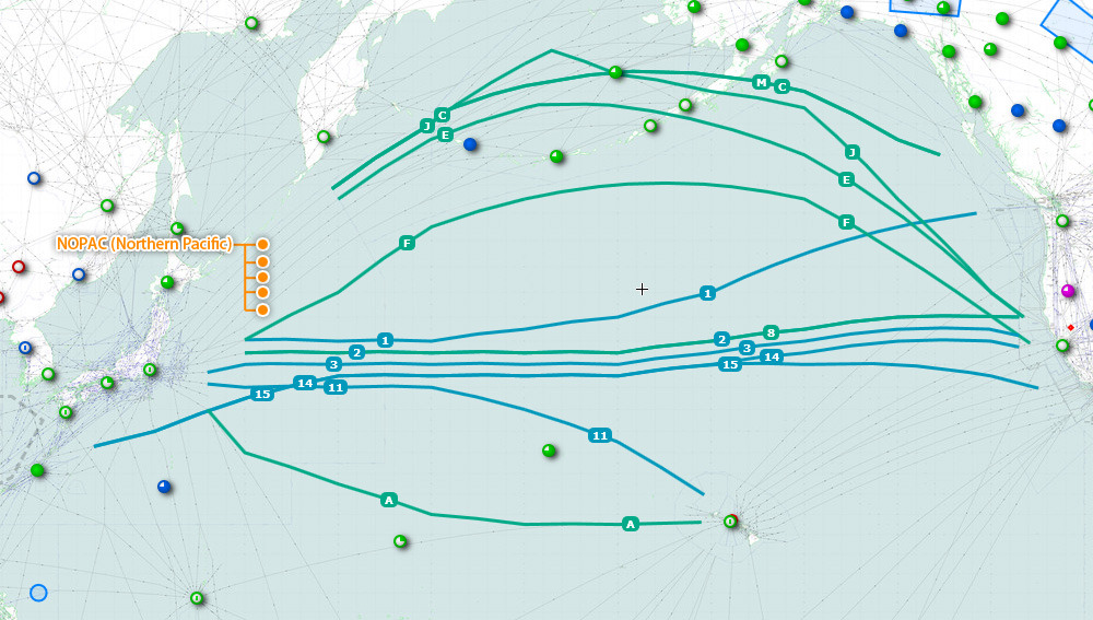 How we fly by the minute: Highways at 30,000ft - Aircraft Nerds