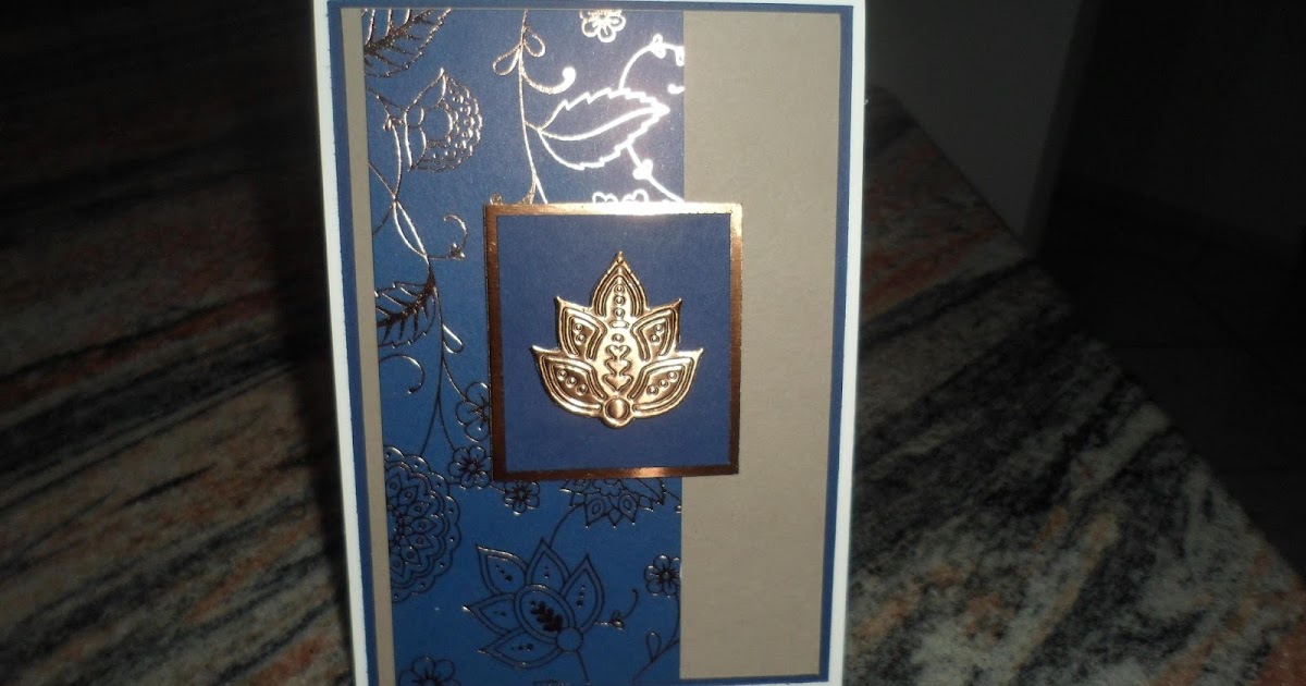 Petals and Paisleys Elegant Copper Card