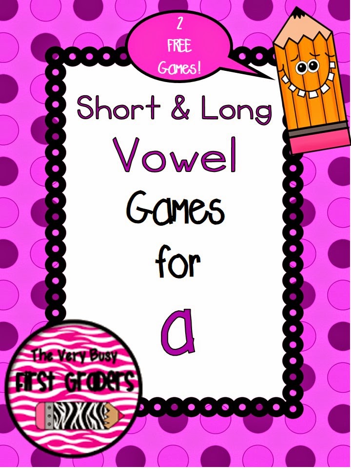 The Very Busy First Graders: Short and Long a Freebie!