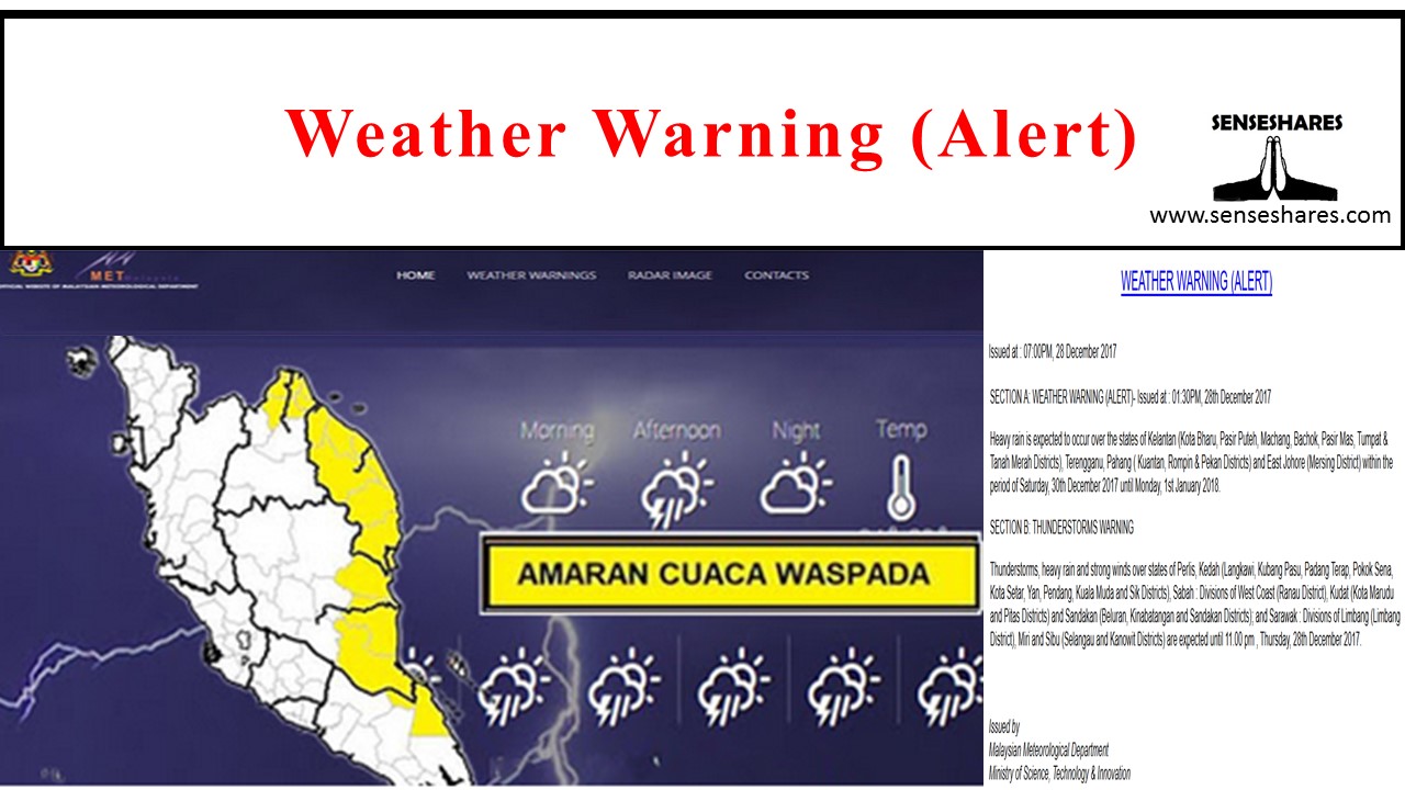 Weather Warning (Alert) - Senseshares