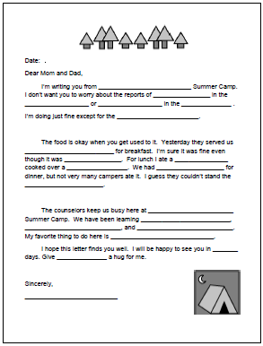 Artistry of Education: Letter from Camp