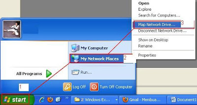 Membuat Map Network Drive di Windows XP - TheKopites
