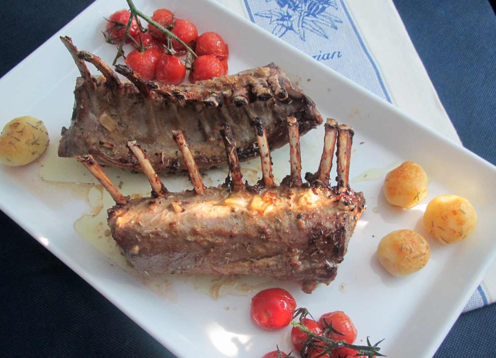 Carré de Cordero al horno con Salsa de Menta | Las Recetas de Marichu ...