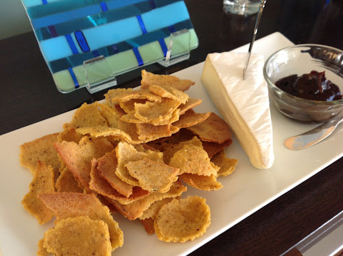 Cook In / Dine Out: Corn Crackers with Brie and Apple Butter
