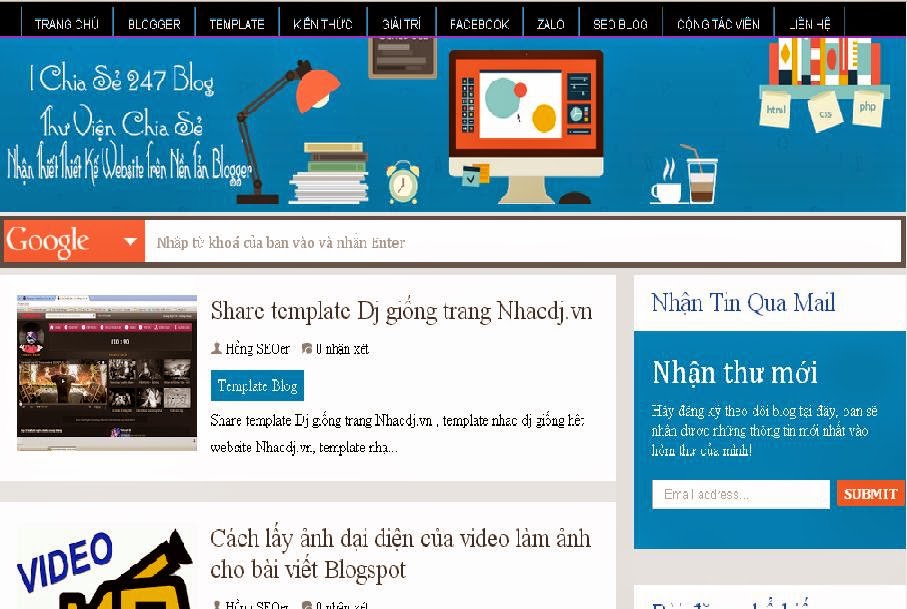 [Blogger Share] Template blogspot trang chia sẻ đẹp seo tốt | Diễn đàn ...