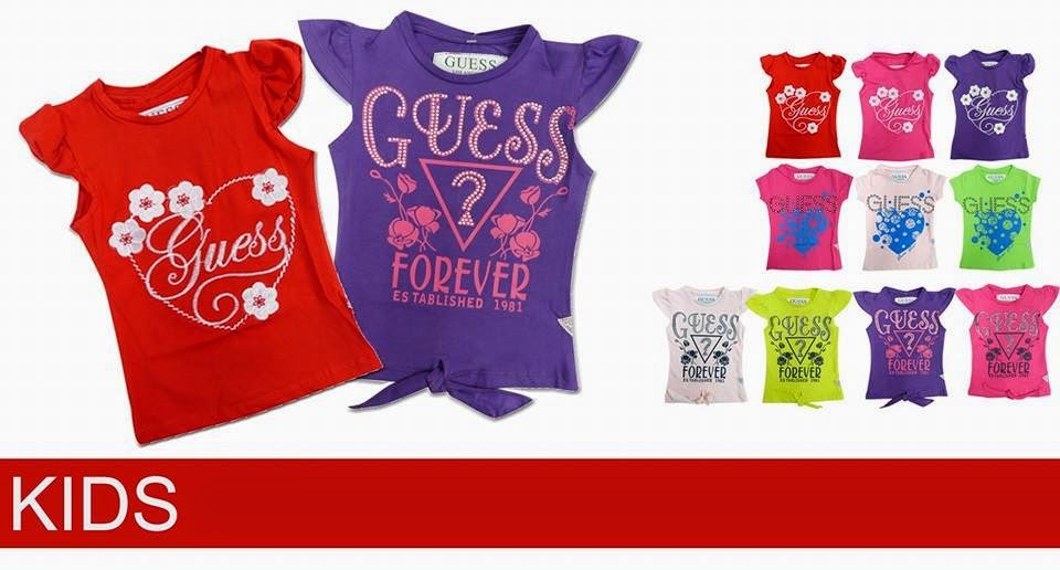 Little Star Kids Collection: GUESS GIRLS T-SHIRT >>Size 2 , 4 , 6 , 8 ...
