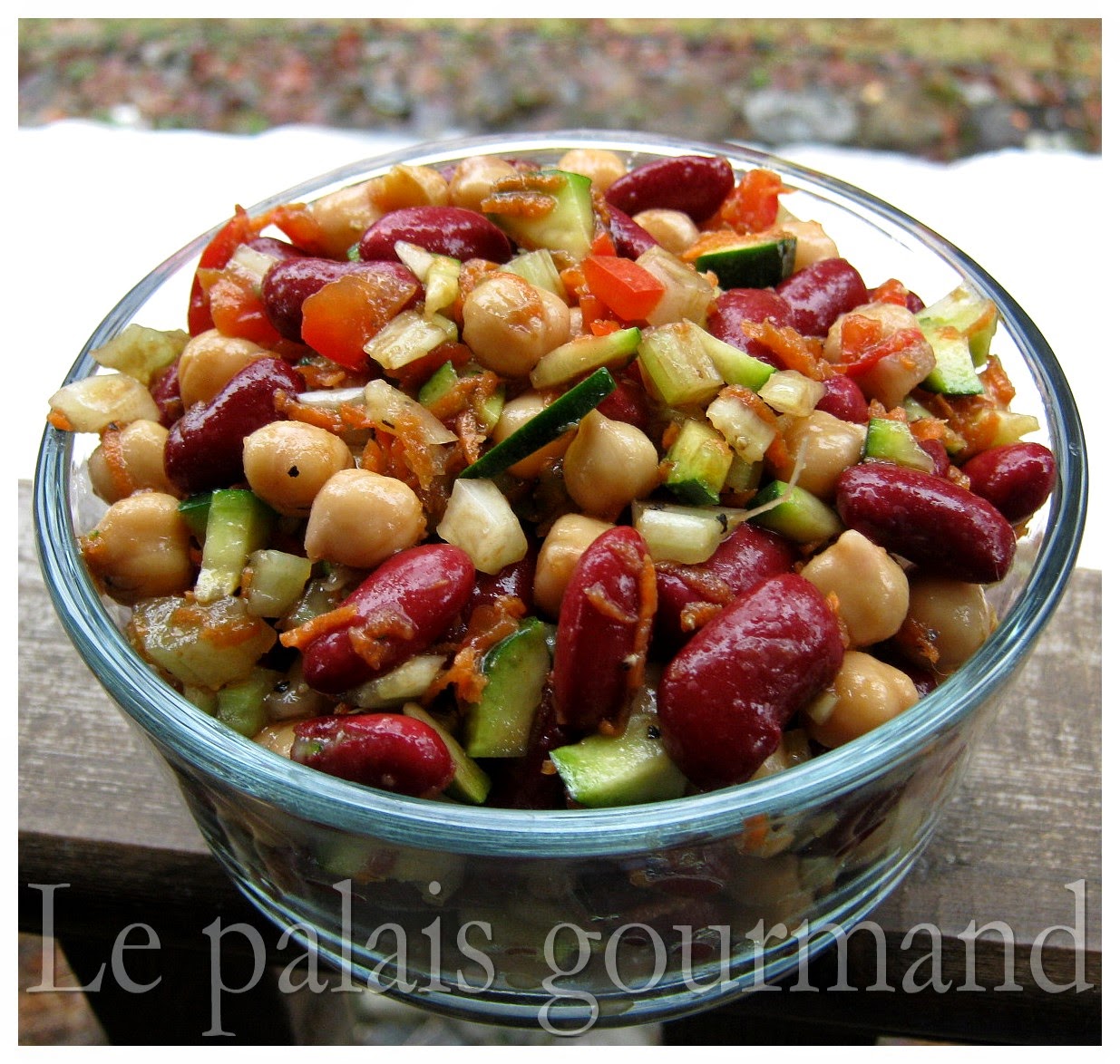 Le palais gourmand: Salade d'haricots et pois chiches