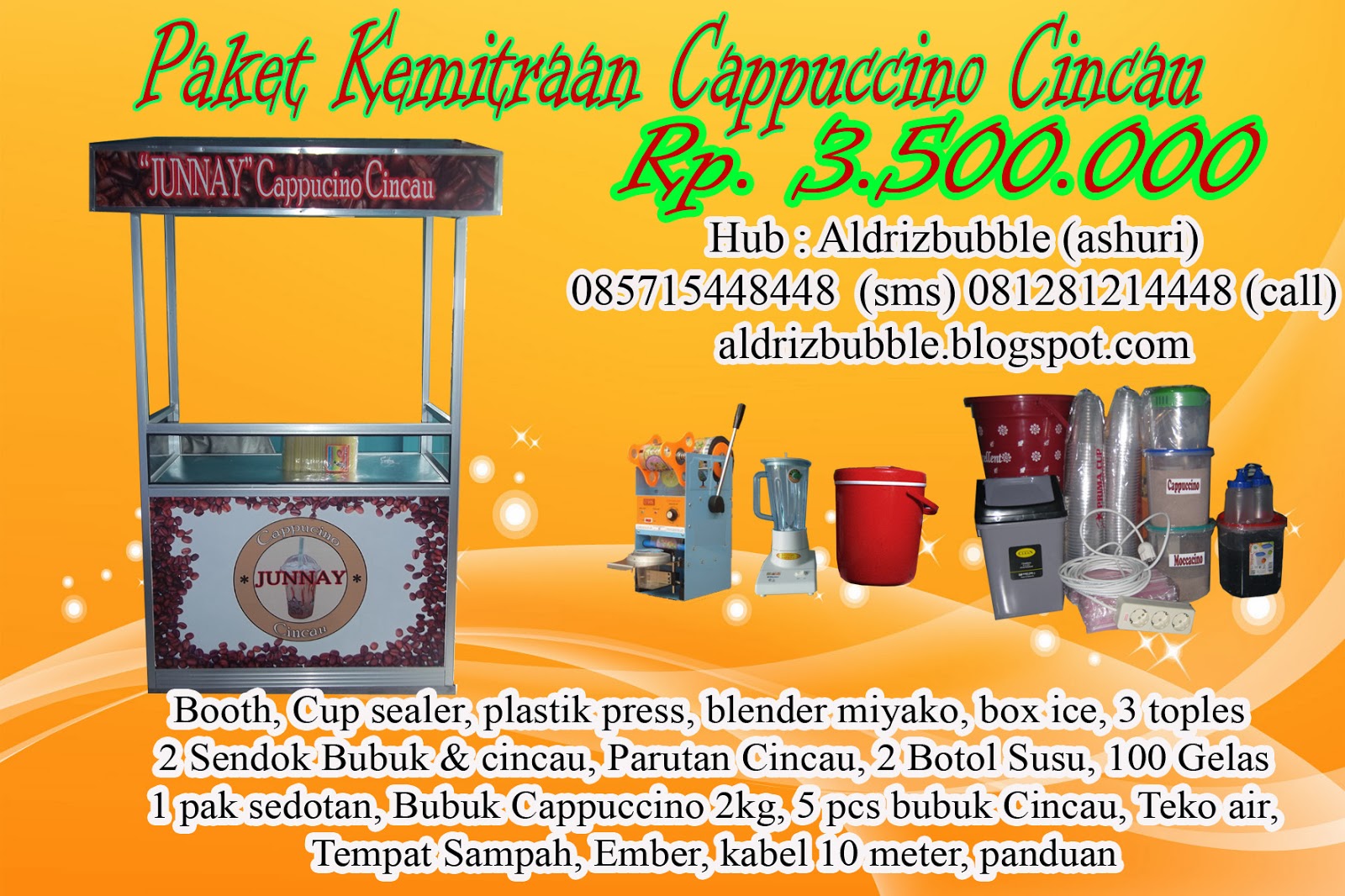 Paket Kemitraan Bubble Drink & Cappucino cincau: Paket Kemitraan Bubble ...