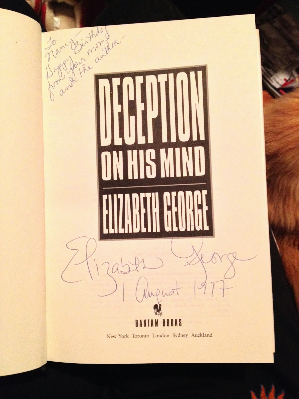 Mystery Playground: Favorite Autographed Books: Happy Birthday from ...