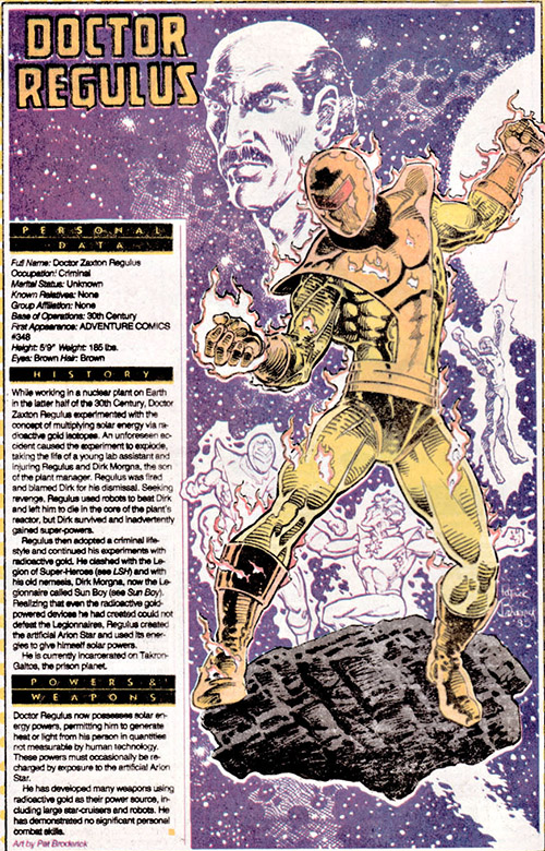 The Legion of Super Bloggers! : Who's Who: Dr. Regulus