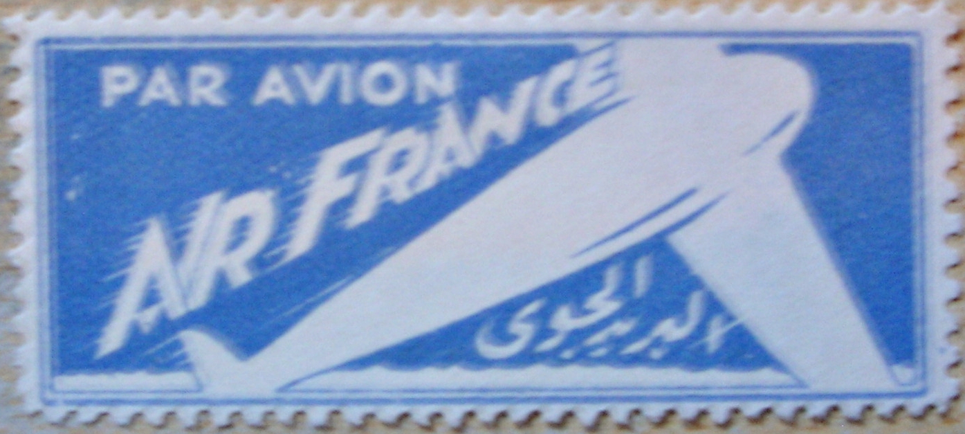 International Airmail And Priority Mail Labels: France: Air France ...