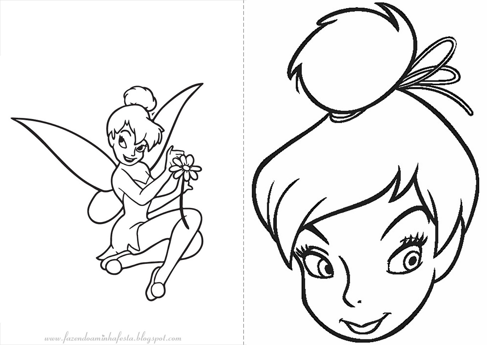 Fazendo a Nossa Festa - Colorir: Sininho - Livrinho para Colorir!