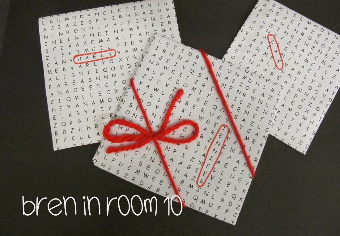 bren in room 10 : Word Search Wrapping Paper {Tutorial}