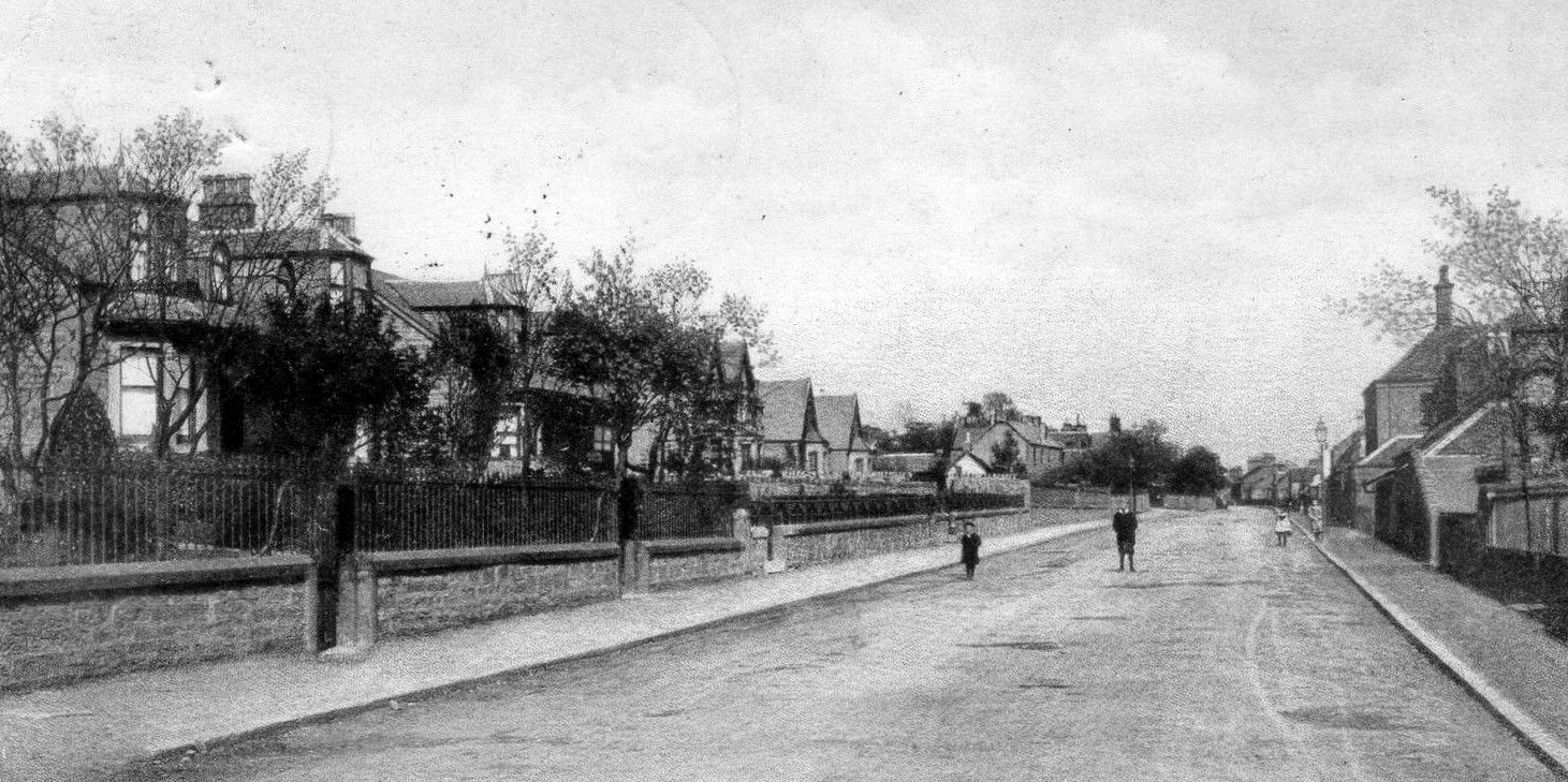 Tour Scotland: Old Photograph West March Street Monifieth Scotland