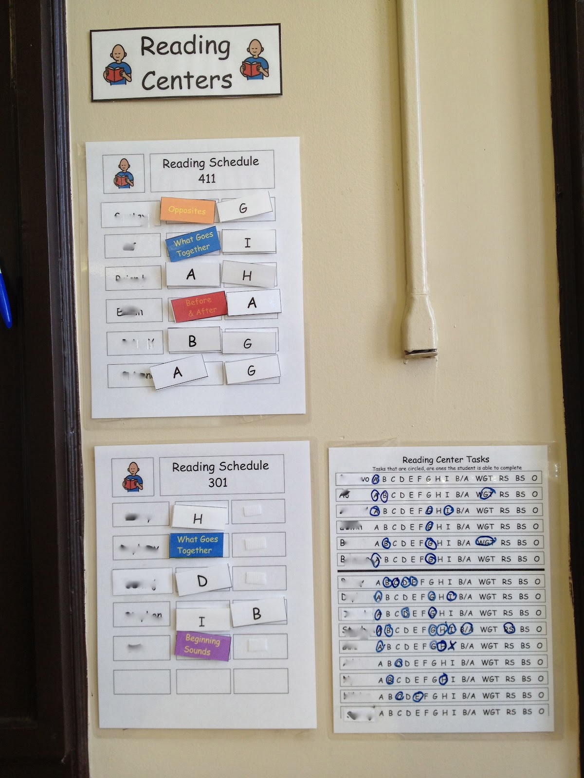 Autism Tank: Classroom Tour: Reading/Math Centers