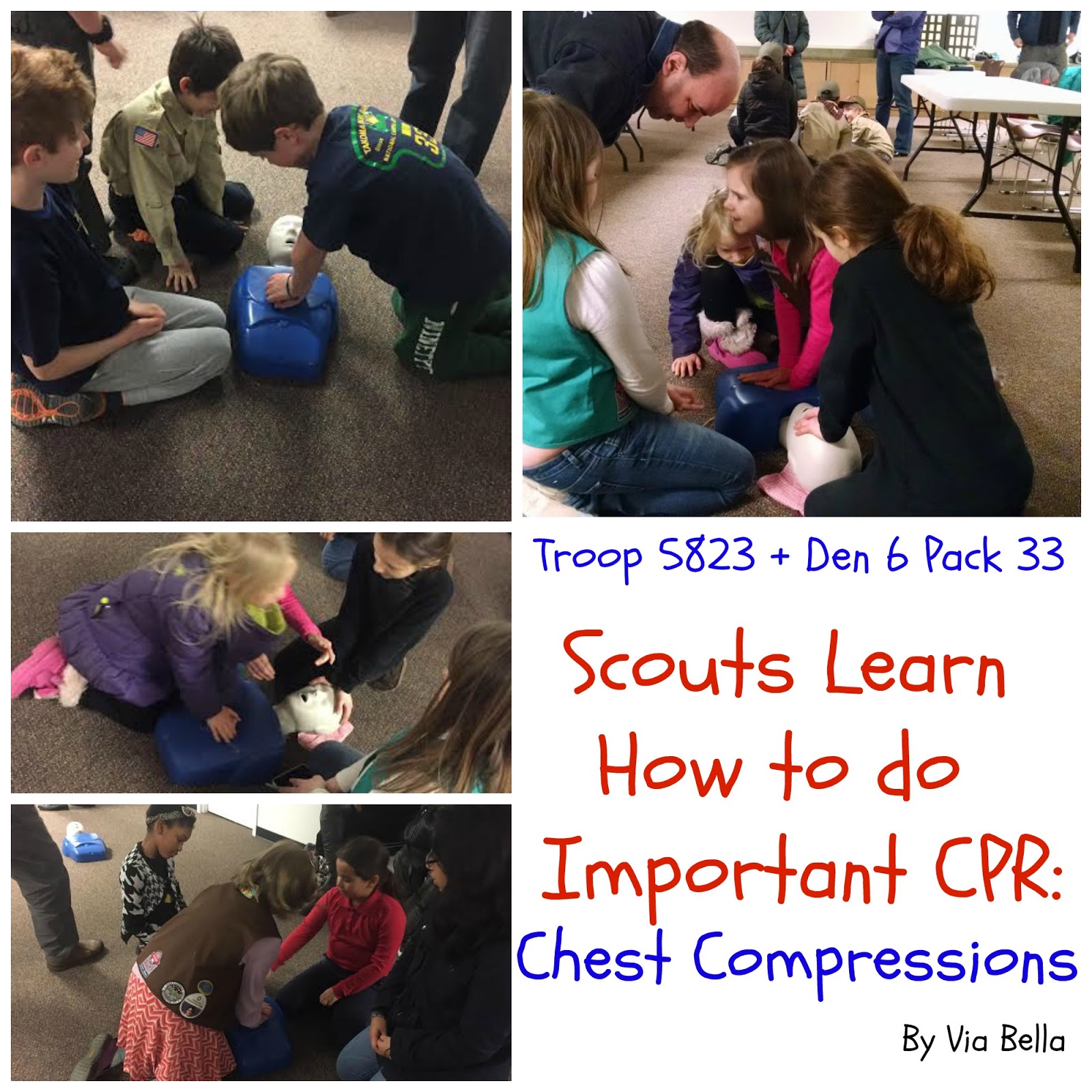 Via Bella: ~~Scouts Learn How to Do Important CPR~~ Will You?