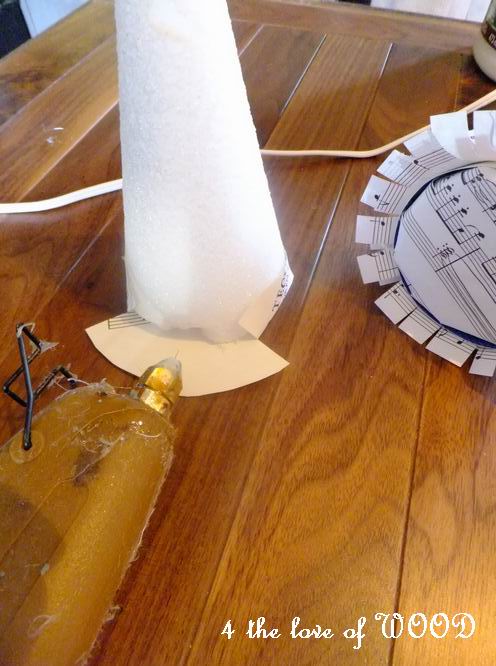 4 the love of wood: SHEET MUSIC TREES - tutorial