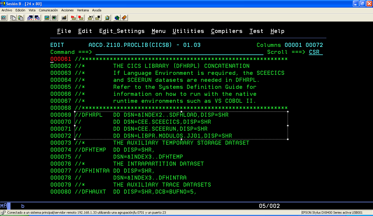 Universo Cobol: Librerías de Módulos para Transacciones CICS