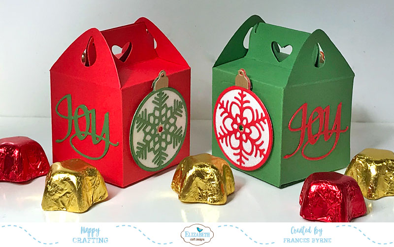 StampOwl's Studio: Glittered Ornament Christmas Favor Boxes